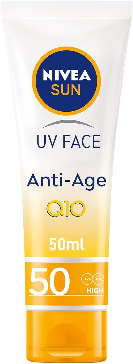 NIVEA-SUN-Face-Cream-UV-Anti-Age-SPF-50-Tube-50ml – Downey Exclusive
